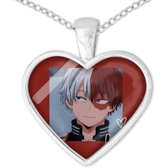 Hand Crafted | Jewelry | Mha Todoroki Heart Necklace | Poshmark